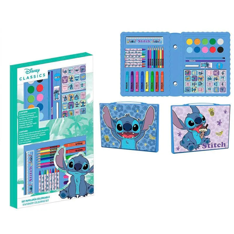 Disney Stitch Colouring Stationery Set