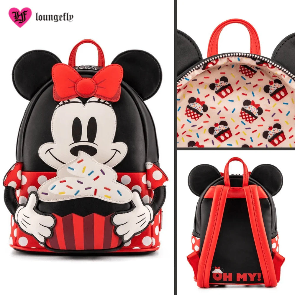 Loungefly Disney Minnie Mouse Sprinkle Cupcake Cosplay Mini Backpack
