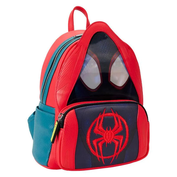 Loungefly Marvel Spider-Verse Miles Morales Hoodie Cosplay Mini Backpack