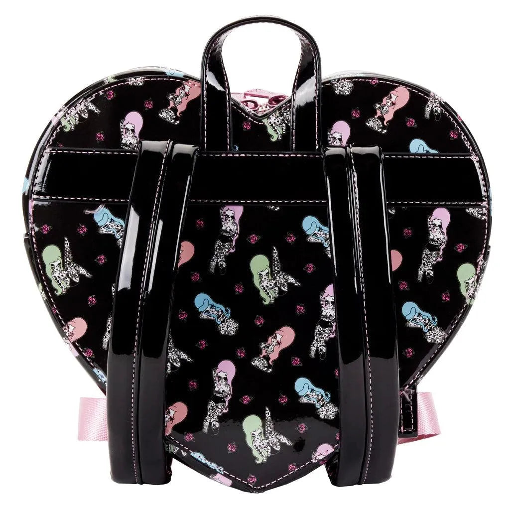 Loungefly Valfre Lucy Tattoo Heart Mini Backpack