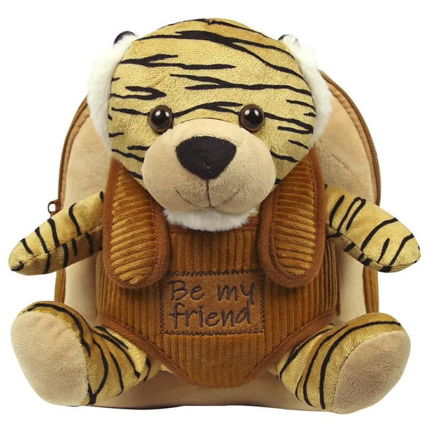 Tiger Joe Kids Preschool Backpack with plush toy 26cm