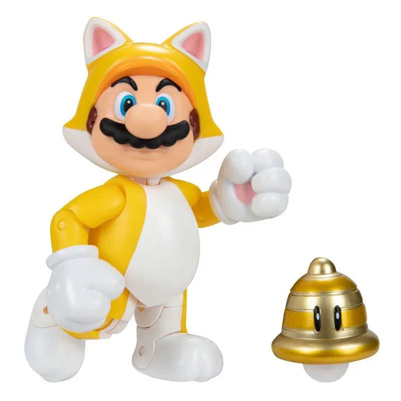 World of Nintendo Super Mario 4" Cat Mario Figure